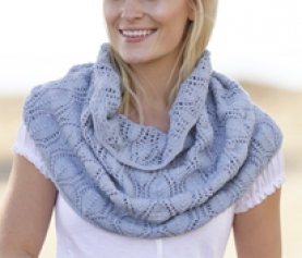 Col breien met kantpatroon - Ouderwets Breien